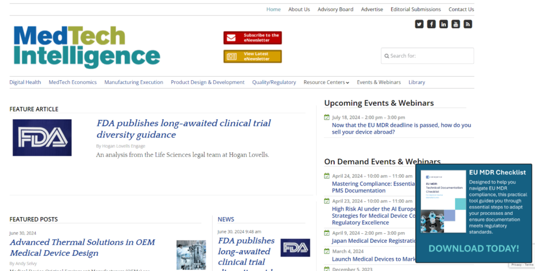 20 Best Medical Device Blogs and Industry News Websites